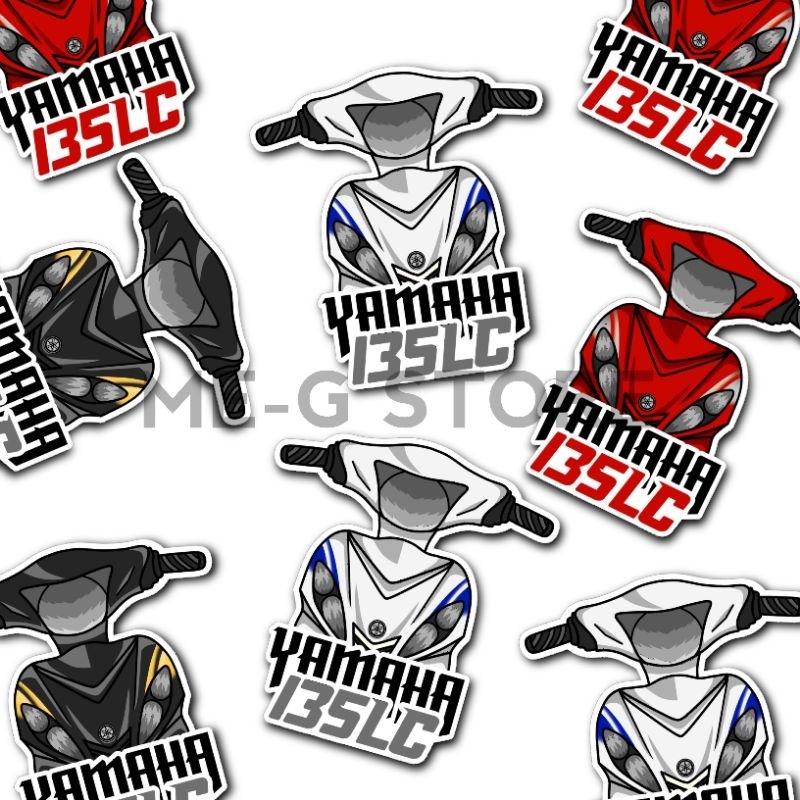 Sticker Motor Yamaha 135LC V1 (matte) | Shopee Malaysia