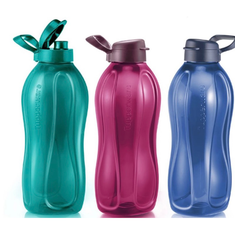 【READY STOCK】 Tupperware Giant Eco Bottle 2L with Handle purple green ...