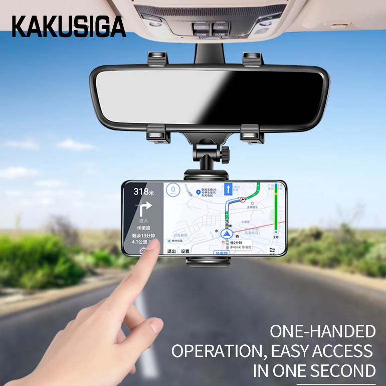 KAKUSIGA KSC-525 Universal 360° Rotation Car RearView Mirror Mount ...