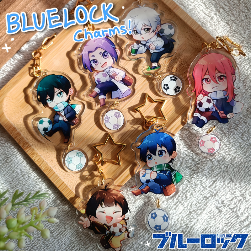 BLUELOCK ACRYLIC KEYCHAINS 6CM Blue Lock merch Isagi Yoichi Bachira Itoshi Rin Chigiri Hyoma ...