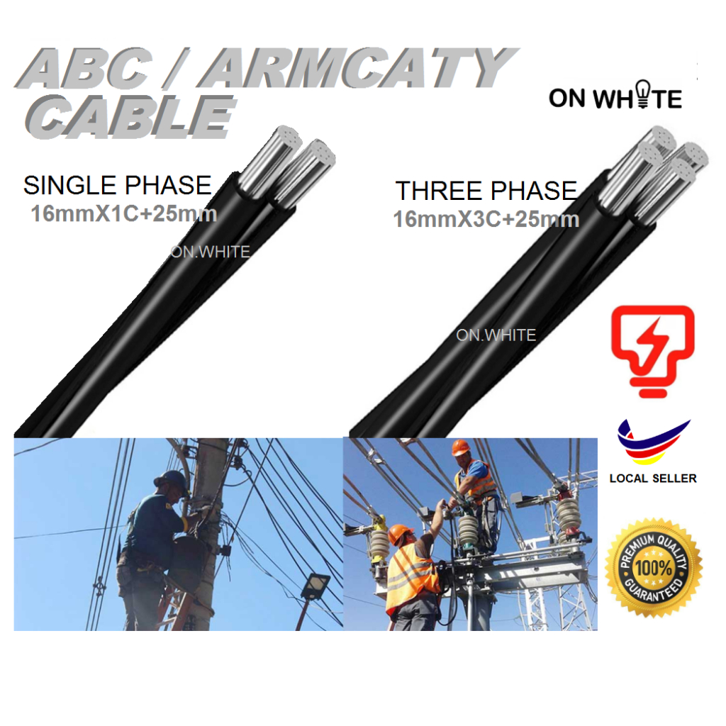 ABC TNB CABLE 1C X16MM + 25MM AL/PE ABC OR 3CX16MM+25MM AL/PE ABC (SELL ...