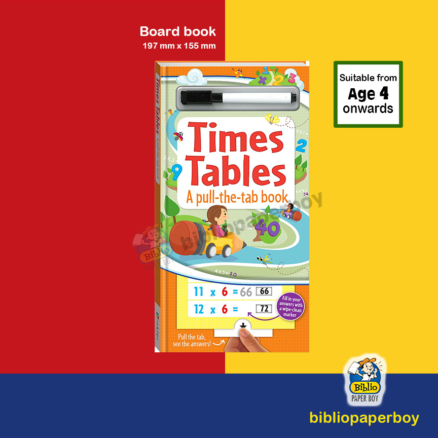 Times Tables : A Pull the Tab Book | Shopee Malaysia