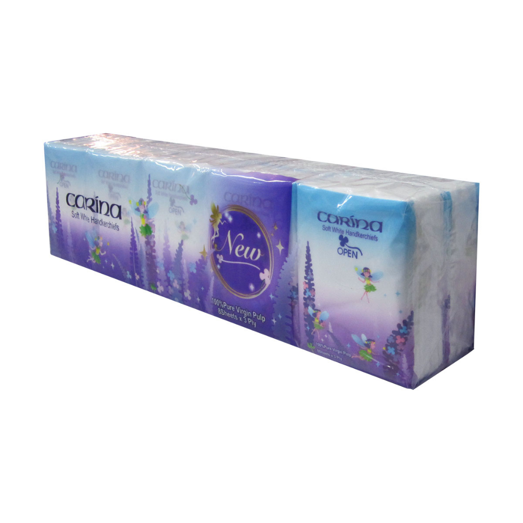 Carina 100% Pure Virgin Pulp Handkerchiefs Tissue | Shopee Malaysia