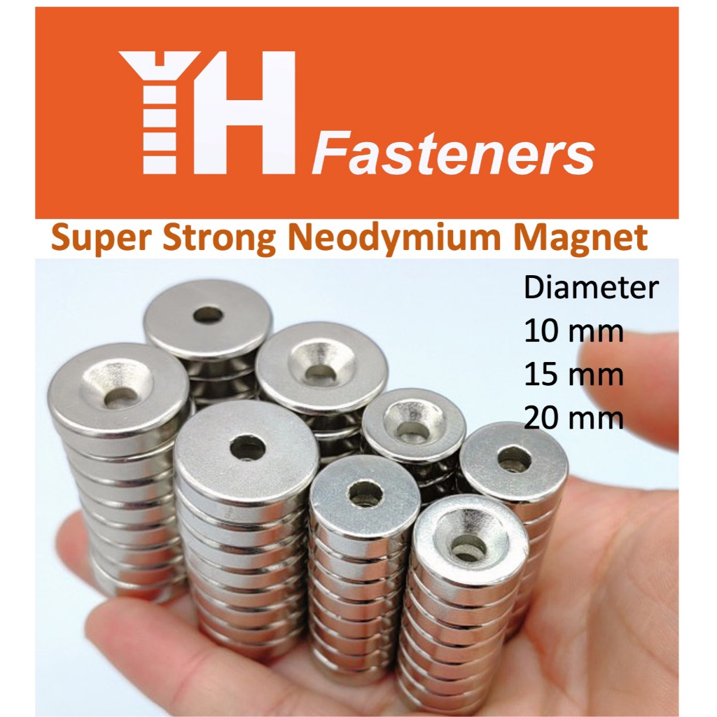 (5 pcs) Neodymium Magnet N35, NdFeB Super Strong Round Neodymium Magnet ...