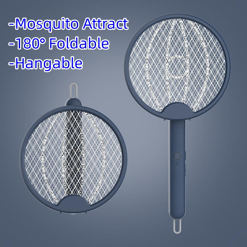 Electric Mosquito Racket Folding and hanging home outdoor rechargeable ...