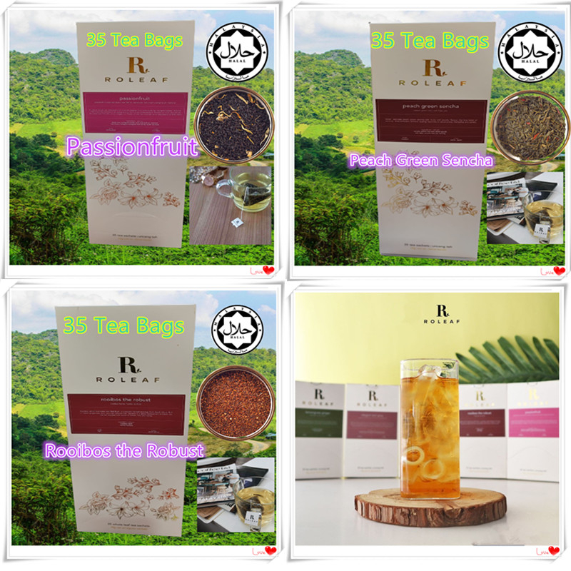 Roleaf Uncang Teh 35 Sachets High Quality Whole Leaf Premium Teas 7 Variant Teas | Shopee Malaysia