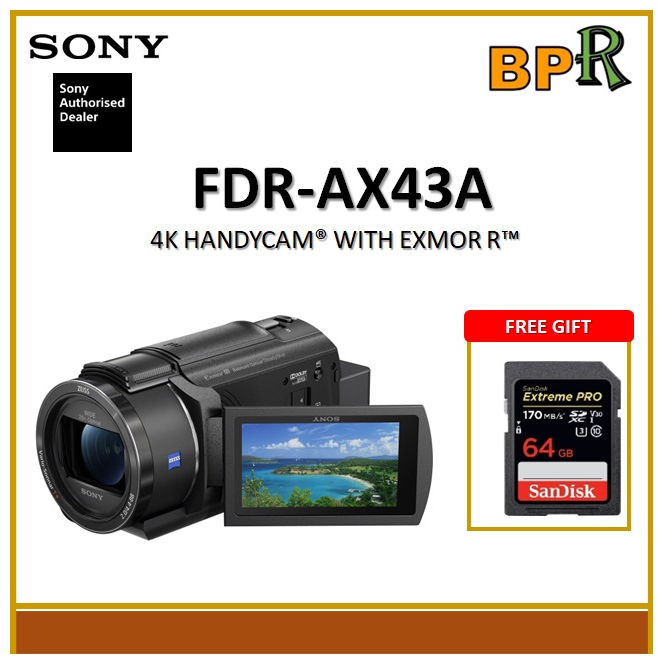 Sony FDR-AX43 // FDR-AX43A UHD 4K Handycam Camcorder - Sony Malaysia ...