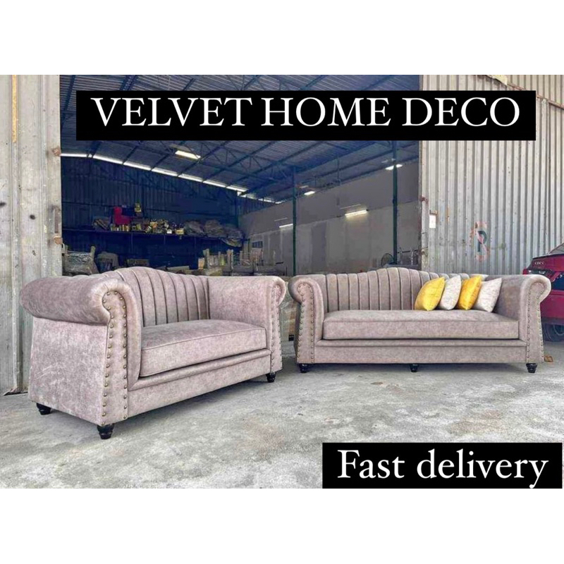 SOFA SHELL CHESTERFIELD 3SEATER 2SEATER ENGLISH CHANNEL STYLE[Anti ...