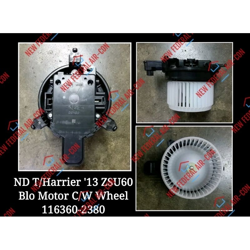 (ORIGINAL) DENSO TOYOTA HARRIER YEAR 2013 ZSU60 BLOWER MOTOR CARRY WITH ...