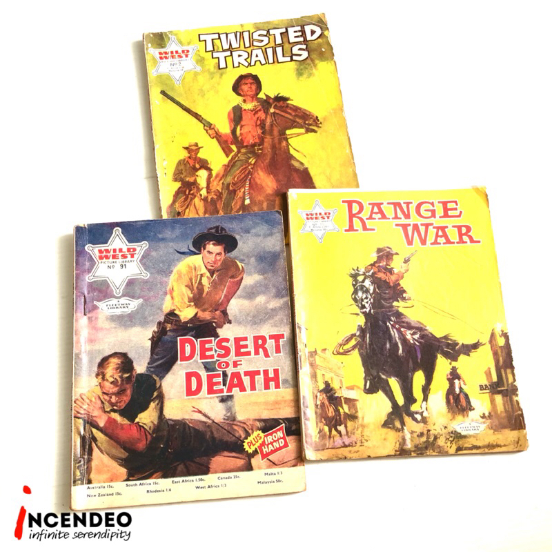 Vintage 1960s Wild West Picture Library Comic Books (3 books) | Shopee ...