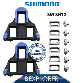 SHIMANO CLEATS SET SPD SL SM-SH12 BLUE [100% Genuine] | Shopee Malaysia