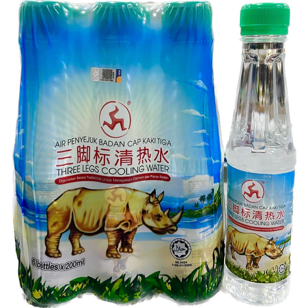 Three Legs Cooling Drinking Water 200ml / 三角标清热水 200ml (6pcs) | Shopee ...
