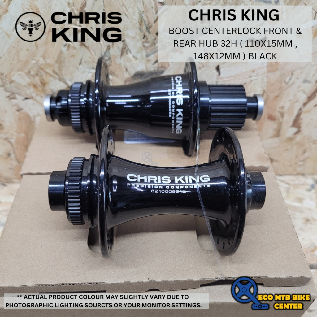 CHRIS KING BOOST CENTERLOCK FRONT & REAR HUB 32H ( 110X15MM&148X12MM ...