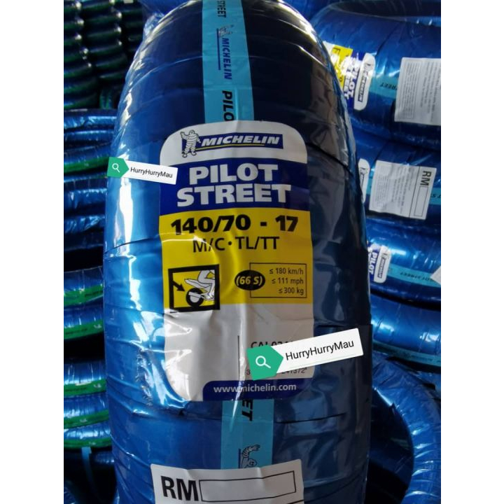 Michelin 140/70-17 Pilot Street 1 / Pilot Street 2 Tubeless Motorcycle ...