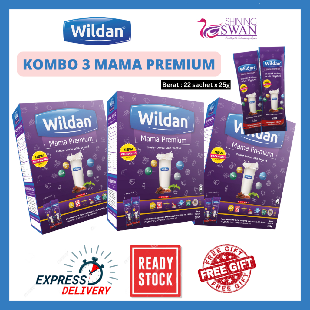 Susu Kambing Wildan Mama Premium Kombo 3 Wildan Susu Kambing Goat Milk ...