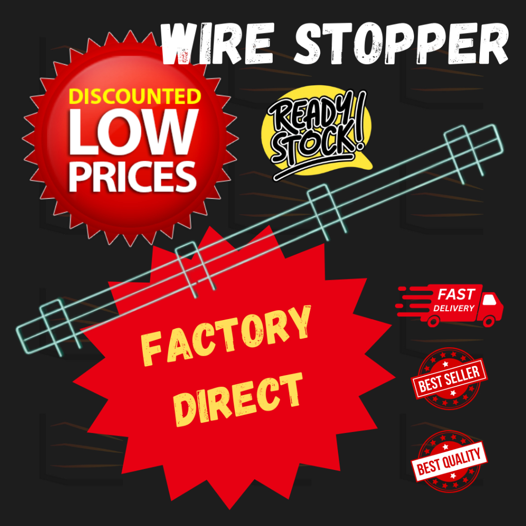 Thickness 3.2mm x 3ft/4ft x 55mmH Wire Stopper / Acrylic Stopper for ...