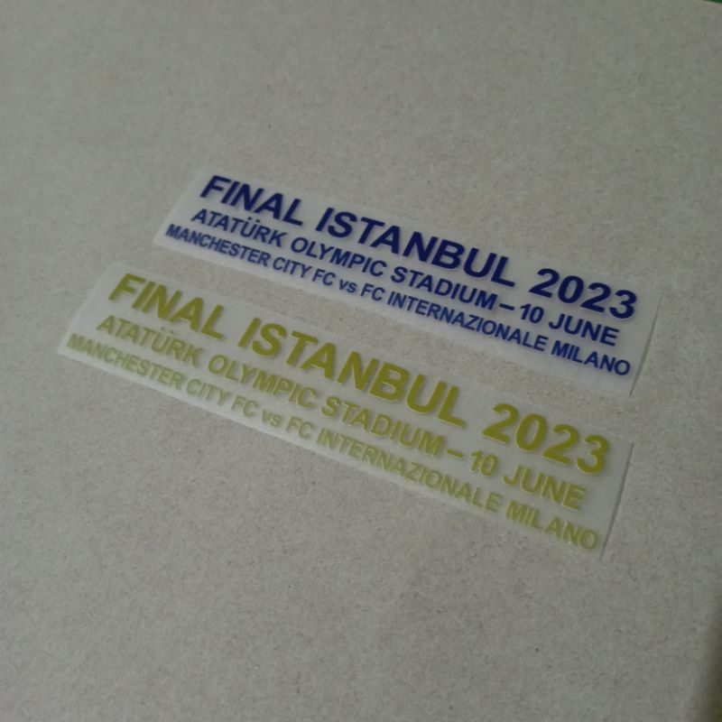 (PATCH/ MATCH DETAIL) FINAL ISTANBUL 2023 - FINAL UCL 2023 | Shopee ...