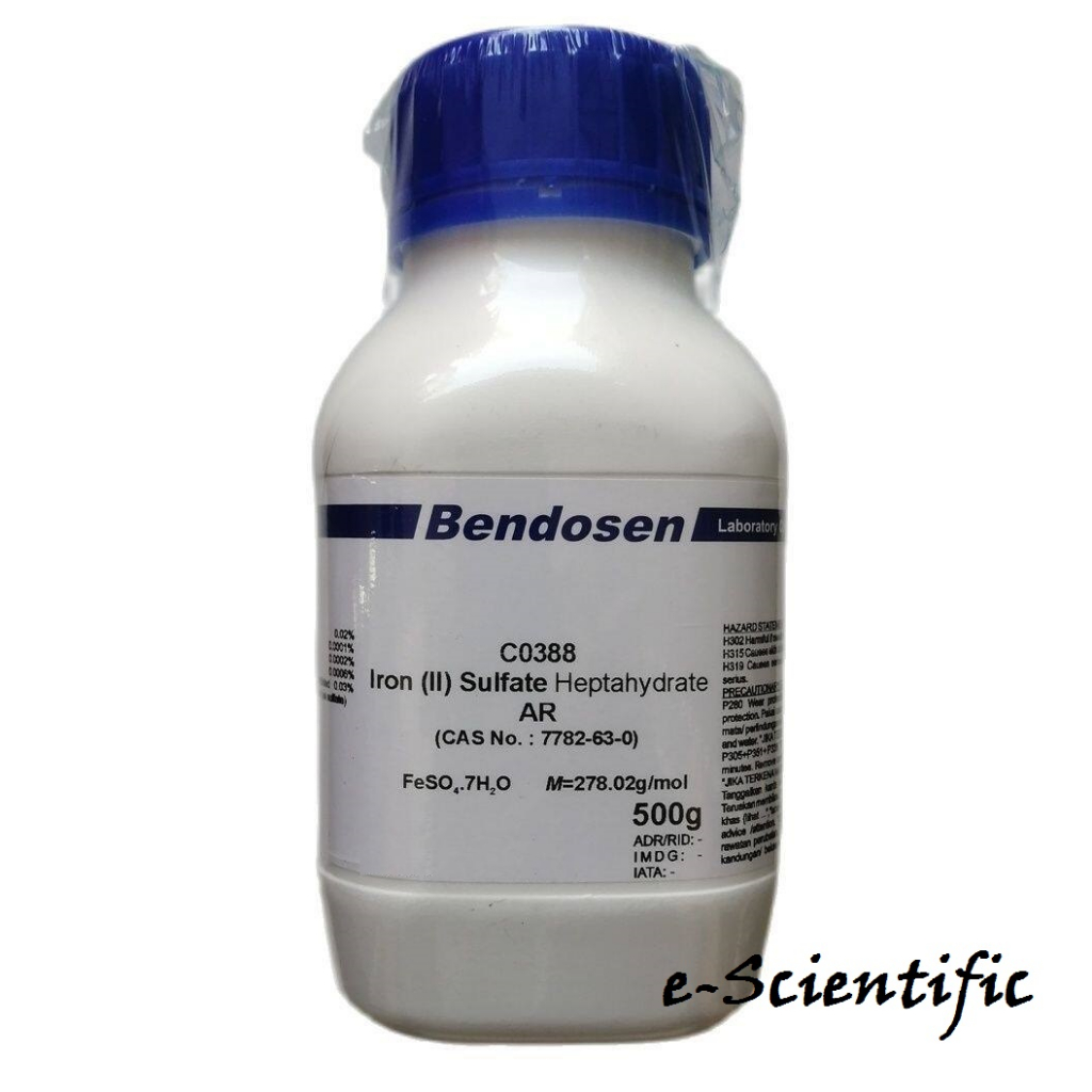 Iron (II) Sulfate | Iron (II) Sulphate, AR, 500g, BENDOSEN | Shopee ...