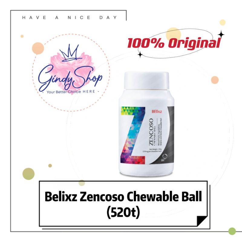 🎁 [ Original正品-Cut code割码]Belixz™ Zencoso Ball (520t/btl) | Shopee Malaysia