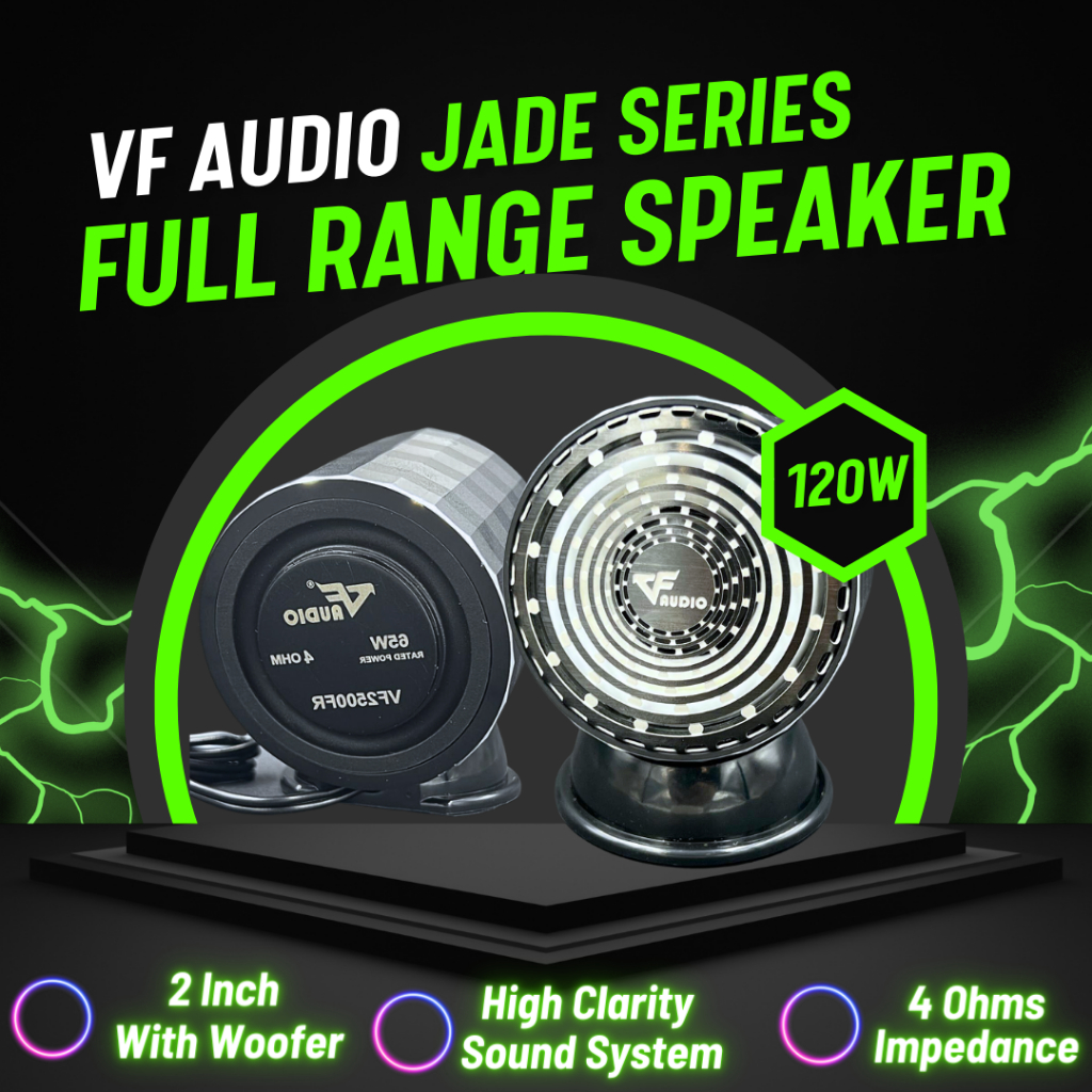 VF Audio Jade Series Full Range Speaker With Bass Car Speaker | Shopee ...