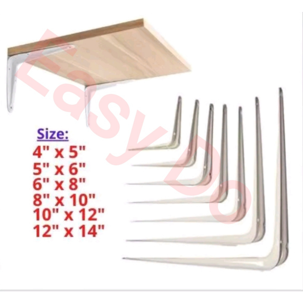 1PCS Wall Shelf Shelving L Bracket Wall Mount Rack Racking Support Iron ...