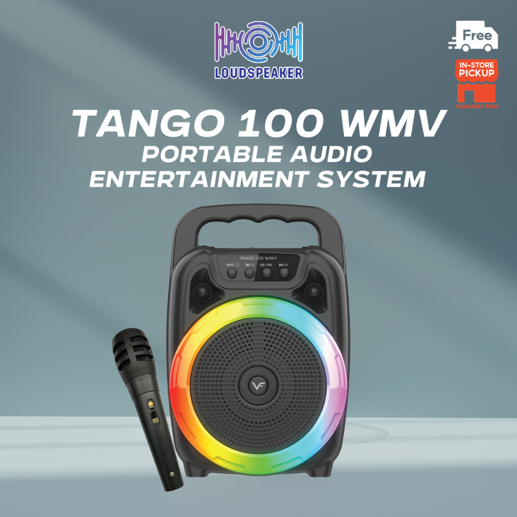 VF Tango 100 WMV 2023 TWS Bluetooth Portable Speaker with Karaoke System | Shopee Malaysia