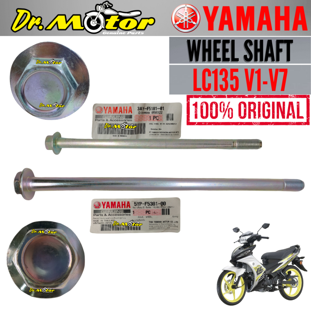LC135 LC 135 V1-V7 REAR WHEEL SHAFT FRONT SAB TAYAR BELAKANG DEPAN SUB ...