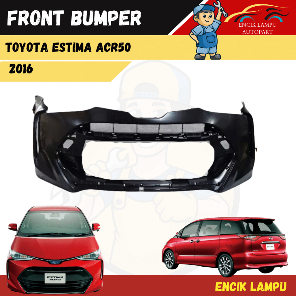 Toyota Estima Acr50 Facelift 2016 -2020 Front Bumper Hadapan Original ...