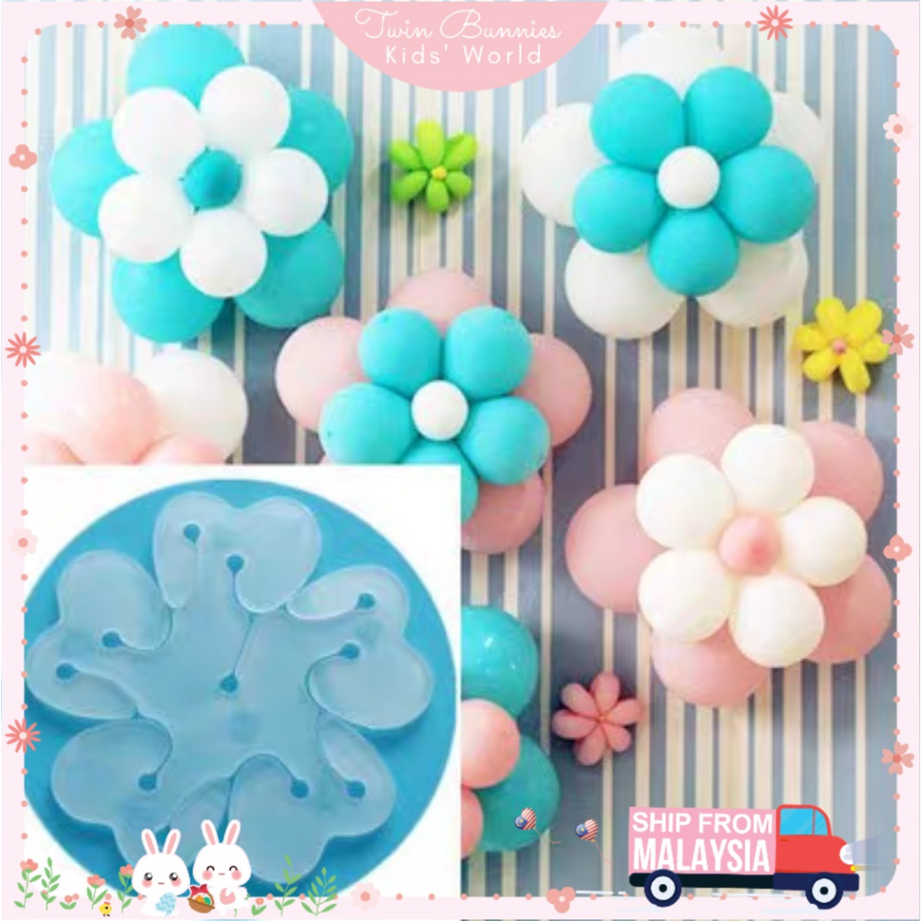 TB 1PC Balloon Connector Five Petal Balloon Holder Balloon Clip Ring ...