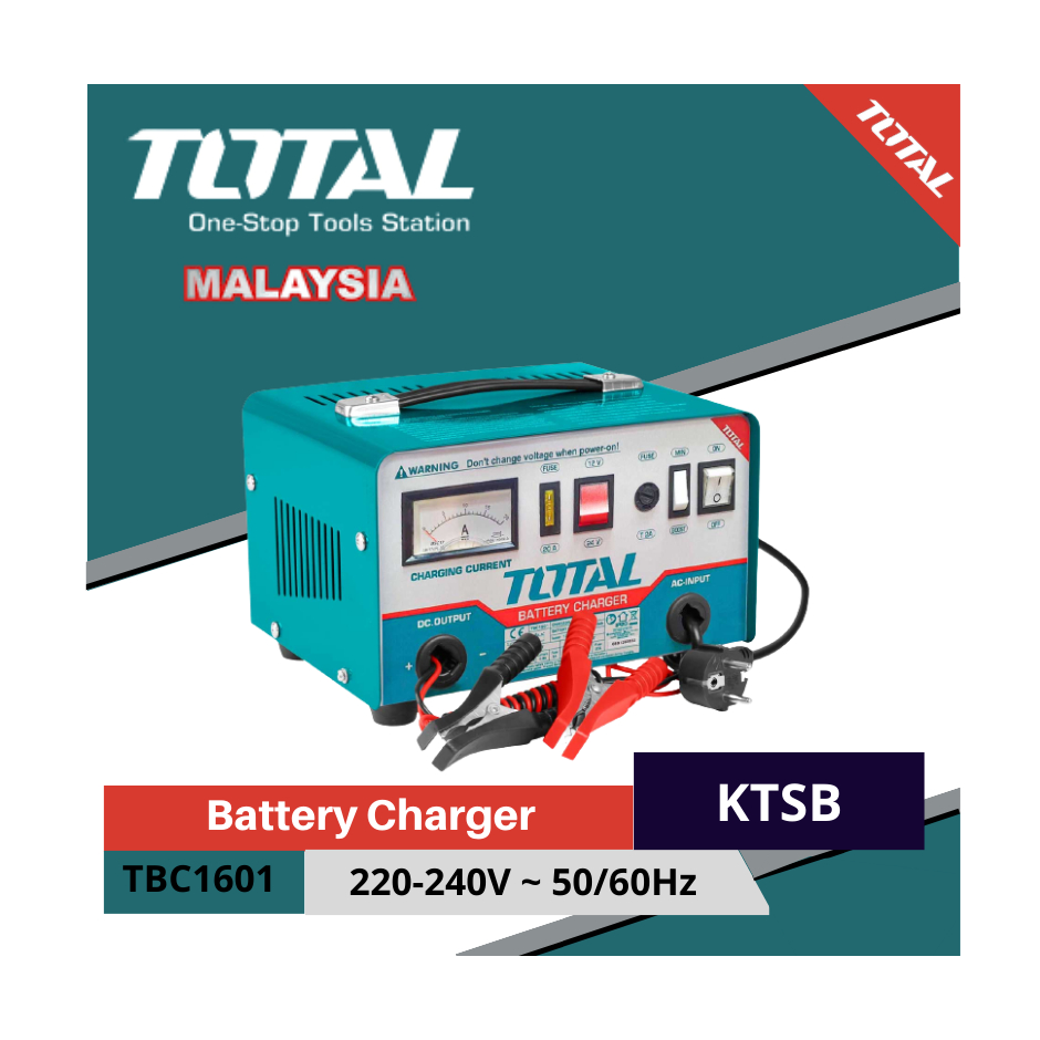 TOTAL - TBC1601 Battery Charger | BETERI (12/24V ) | Shopee Malaysia