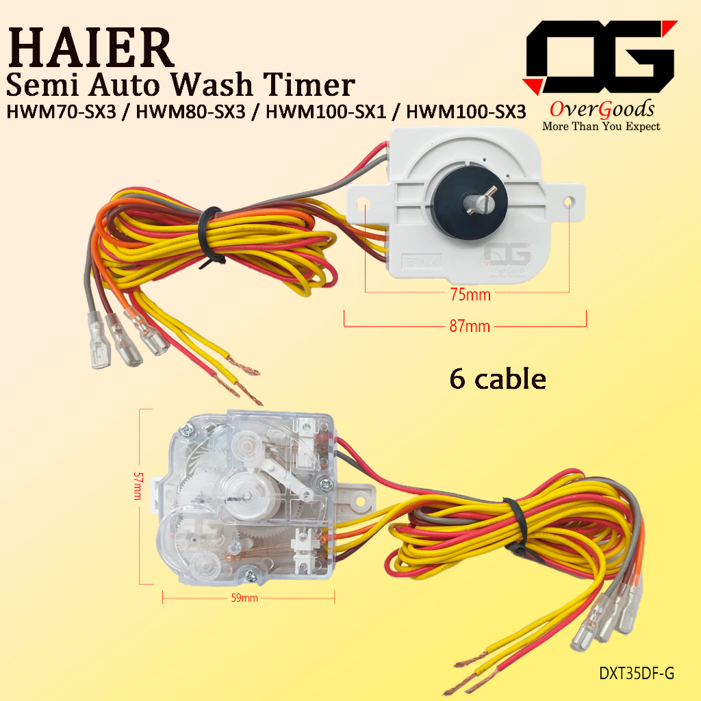 HAIER WASH TIMER HWM70-SX3 / HWM80-SX3 / HWM100-SX1 / HWM100-SX3 MESIN ...