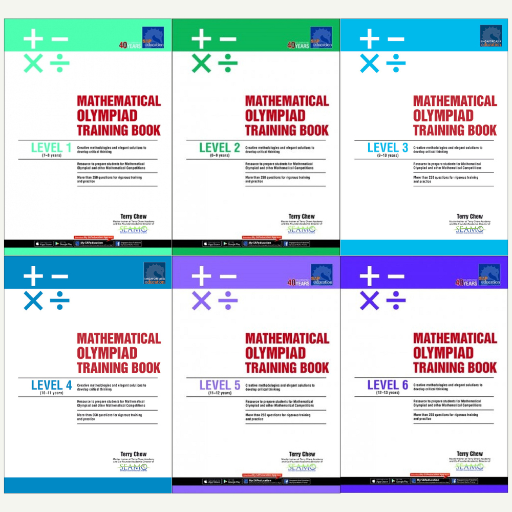 SAP Maths Olympiad Training Book (Level 1 - 6) | Shopee Malaysia