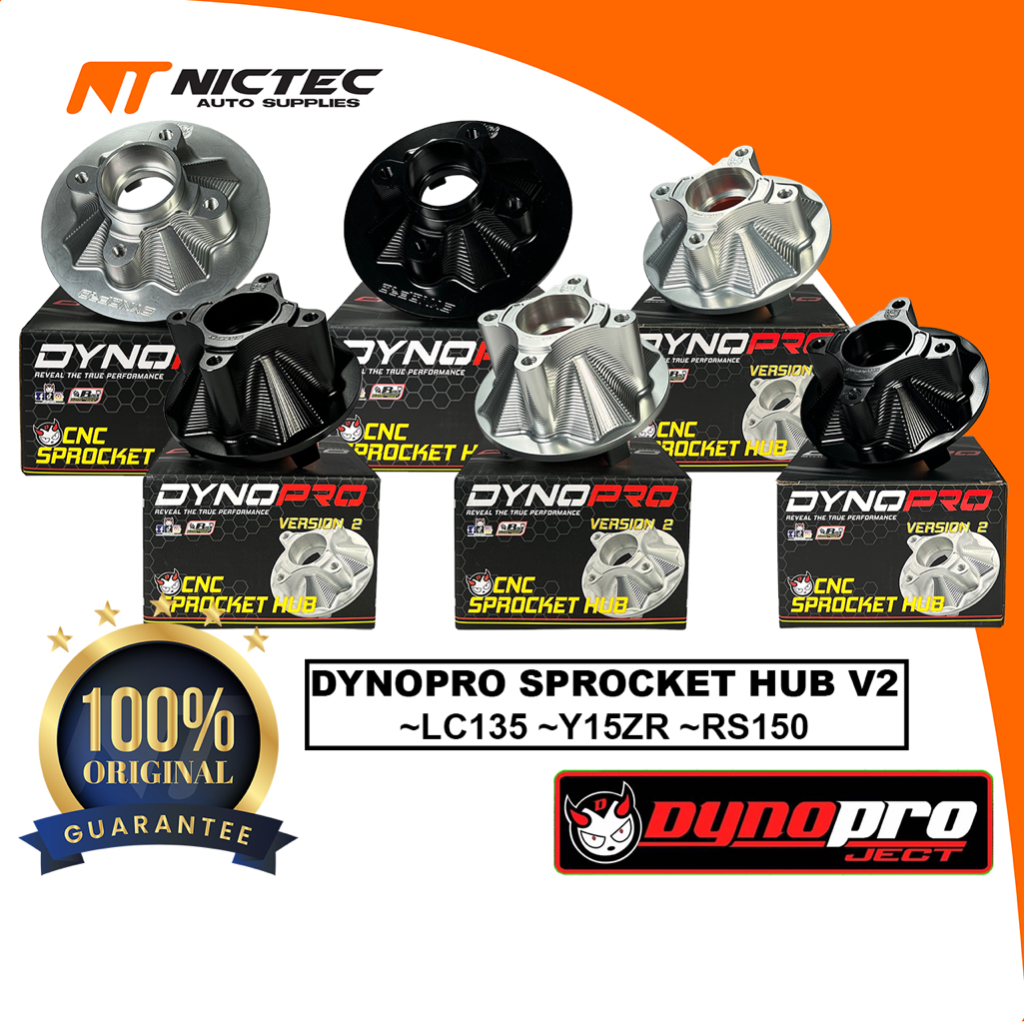 DYNOPRO SPROCKET HUB CNC V2 Y15ZR Y16ZR LC135 4S 5S RS150 RSX150 100% ...