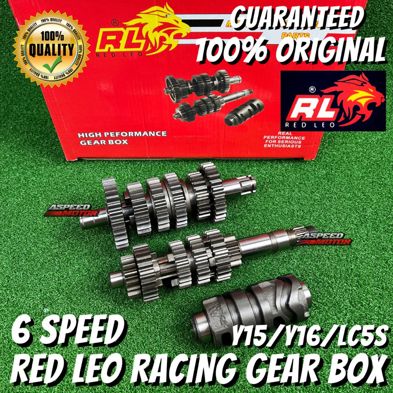 RED LEO RACING GEAR BOX SET 6SPEED Y15ZR Y16ZR LC5S 6 SPEED GEARBOX Y15 Y16 LC135 REDLEO ESR ...