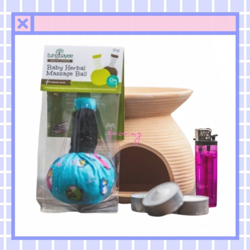 Tungbayee Tungku Bayi Tuam Herba Dan Pemanas / Baby Herbal Massage Ball ...