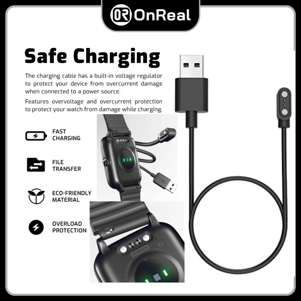 OnReal Decathlon kalenji /cw500 / cw700hr / cw900hr Smart Watch Charger ...