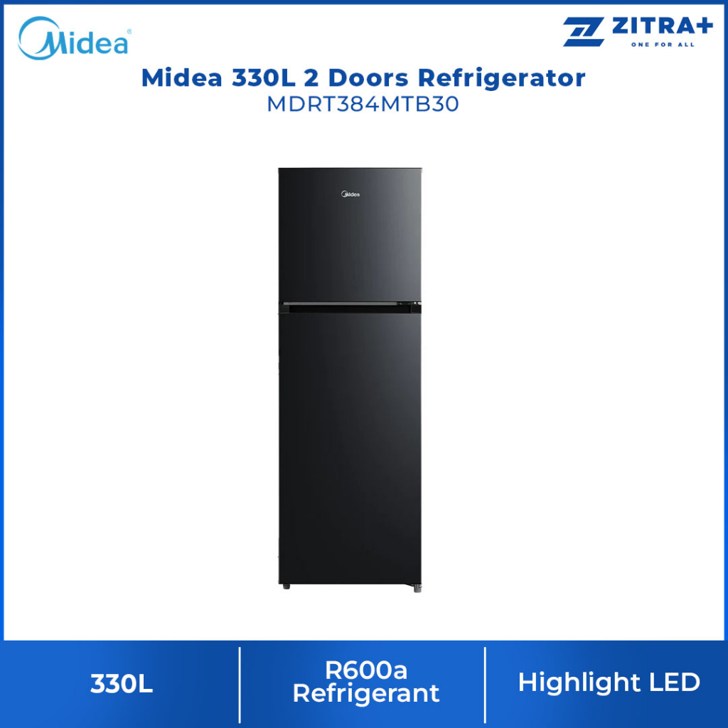 Midea 330L 2 Doors Refrigerator MDRT384MTB30 | Multi Air Flow System ...