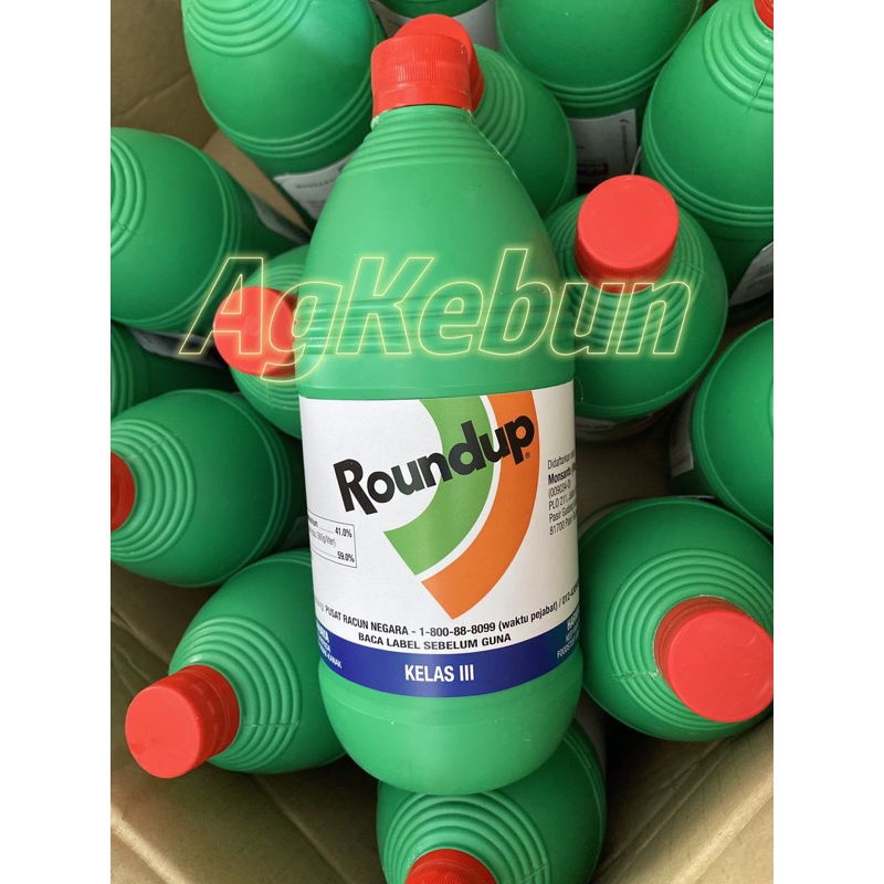 1L Roundup Monsanto Glyphosate 41% Weed Killer (Racun Rumput Lalang ...
