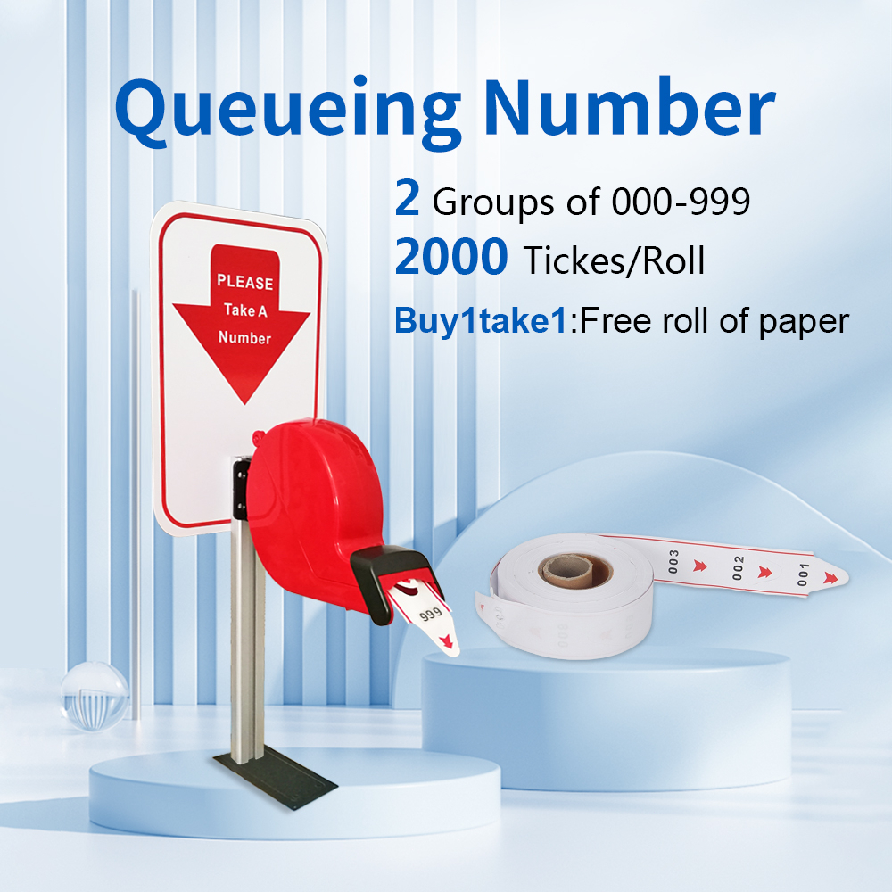 Queue Ticket Dispenser Machine Ticket Stubs Roll Paper Turn Ticket ...