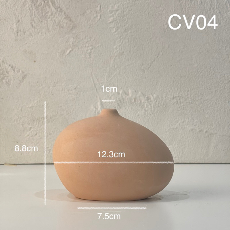 PMMM Pasu Putih / Nordic Clay Ceramic INS Style Flower Vase Matte ...