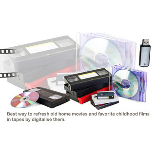 Digitalized VHS video tape VCR convert transfer copy to DVD Disc USB ...