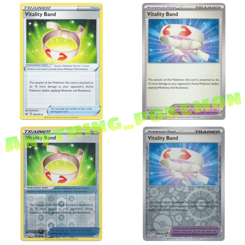 Pokemon Trainer Card - Vitality Band (185/202), (197/198) - NORMAL ...