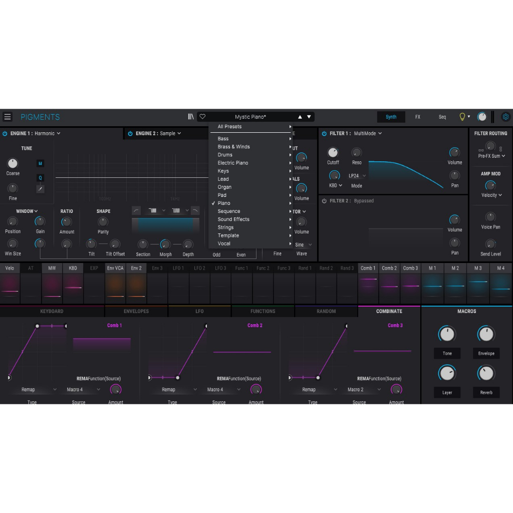 Arturia Pigment Sound Effect Synthesizer Midi Vst Axx Plugin Full ...