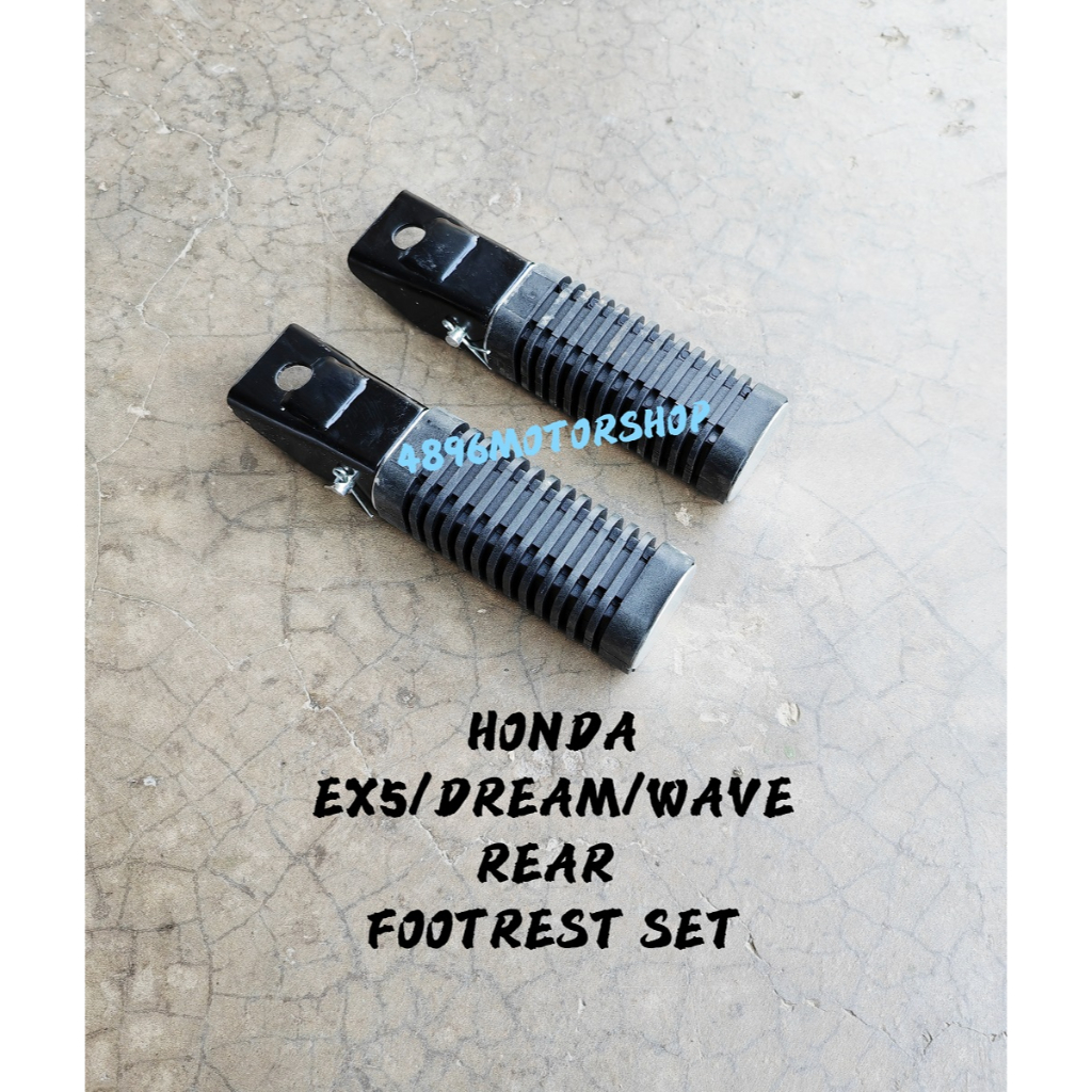 HONDA EX5 DREAM WAVE100 WAVE FRONT FOOTREST BAR WITH SCREW FOOT REST ...