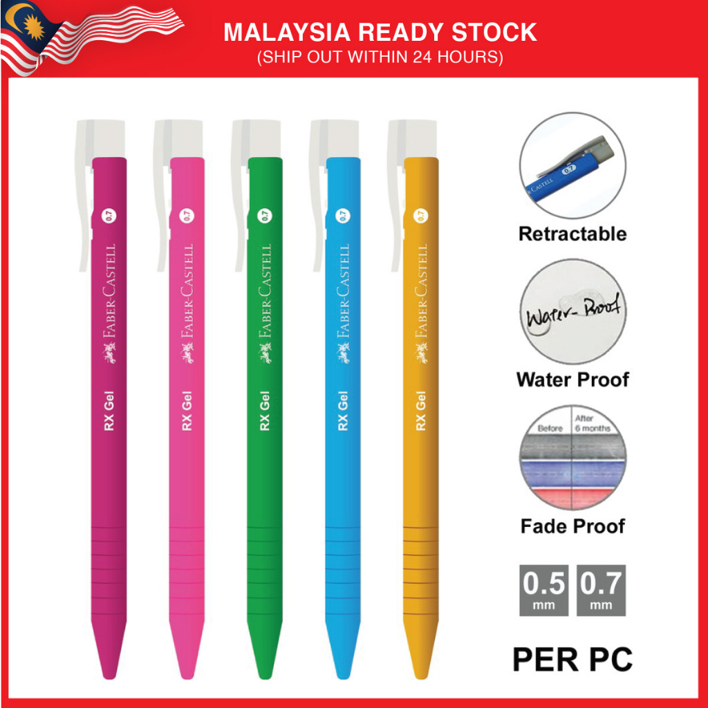 Faber-Castell RX Gel Colour Gel Pen 0.7mm (1pcs) | Shopee Malaysia