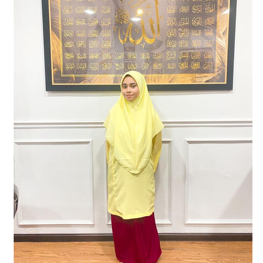 BAJU KURUNG SEKOLAH KUNING (BAJU SAHAJA) KAFA PERLIS BAJU KAFA MURAH ...