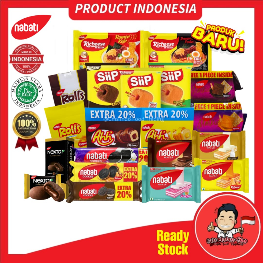 Nabati Flavor Richeese Richoco Ahh Cookies Wafer Pink Lava Mi Instan ...