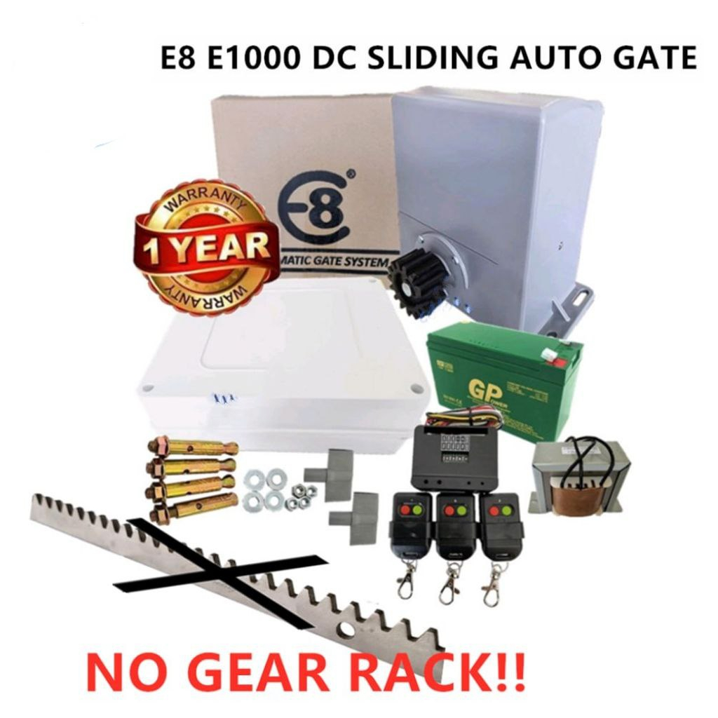 E8 E1000 DC Sliding Auto gate (WITHOUT GEAR RACK) | Shopee Malaysia