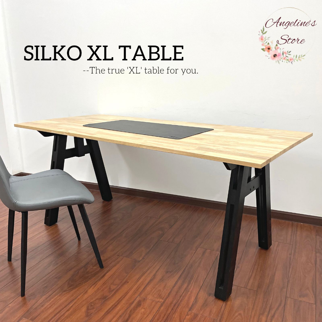 XL Table made of 100% Solid Rubberwood stable and durable for study ...