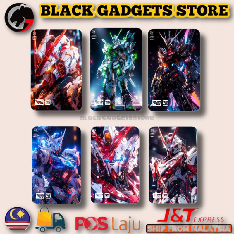 Gundam Series for Touch n Go Card Sticker Cover TNG / Master / Visa ...